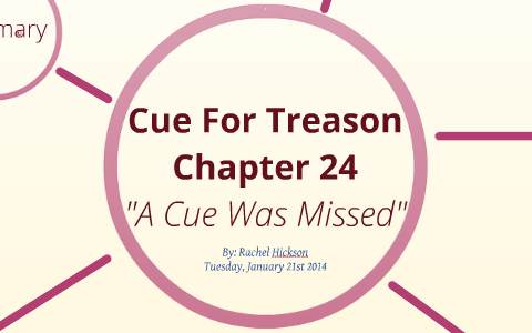 Cue For Treason Chapter 24 by Rachel Hickson on Prezi