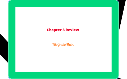 7M: Chapter 3 Review by Sarah Rager on Prezi