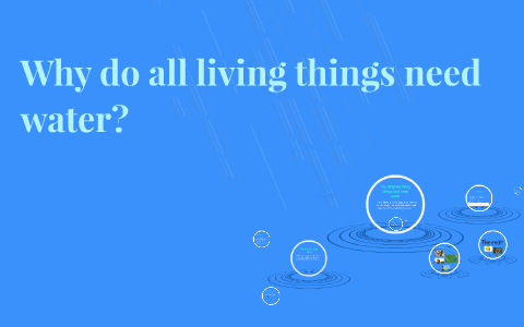Why do all living things need water? by reghan kearney on Prezi