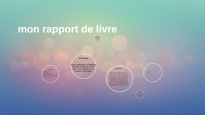 mon rapport de livre by Lyvia Bastille on Prezi