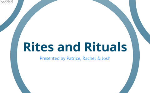 Rite and Ritual Presentation by Joshua Mitchell on Prezi