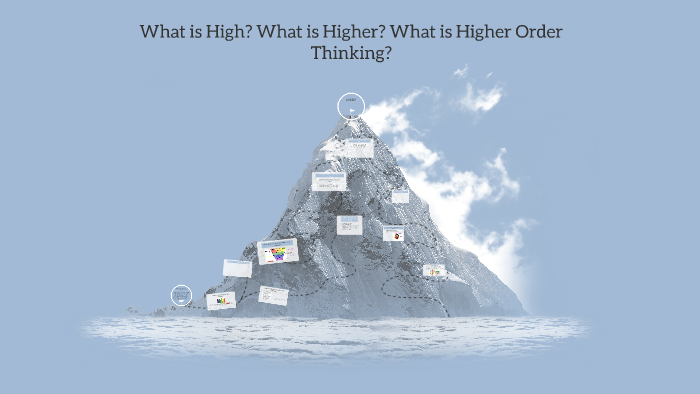 What is High? What is Higher? What is Higher Order Thinking? by ...