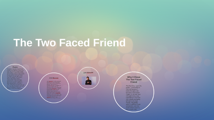 The Two Faced Friend by Qianna Foster on Prezi