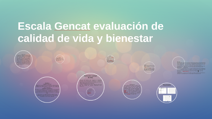 Escala Gencat evaluación de calidad de vida y bienestar by Nathalia ...