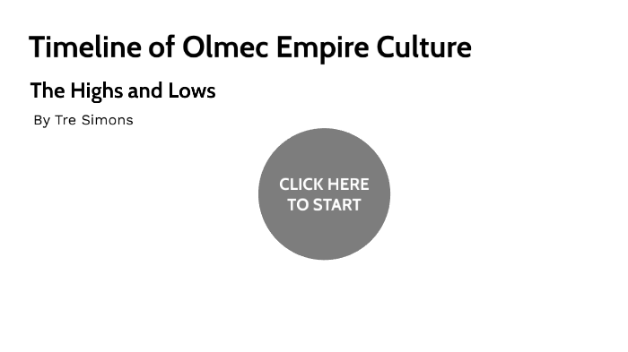 Olmec Civilization Timeline by Tre Simons on Prezi