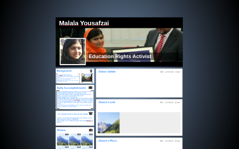 Malala Yousafzai by Manahil Shaikh on Prezi