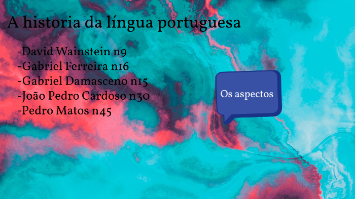 A historia da lingua portuguesa by David Wainstein on Prezi
