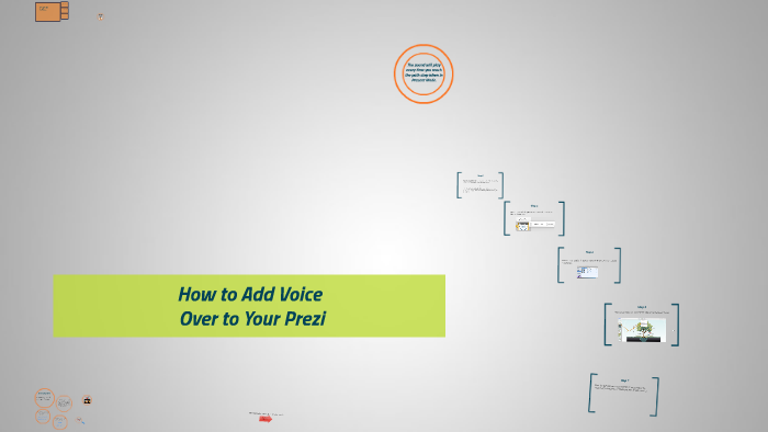 How To Add Voice Over To Your Prezi By Alex Schneider On Prezi Next