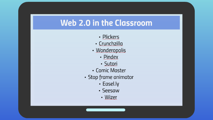 Web 2.0 in the Classroom by Rebecca Reidenga on Prezi