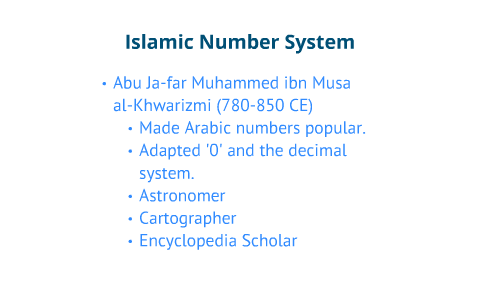 Islamic Number System by Emily Cockley on Prezi