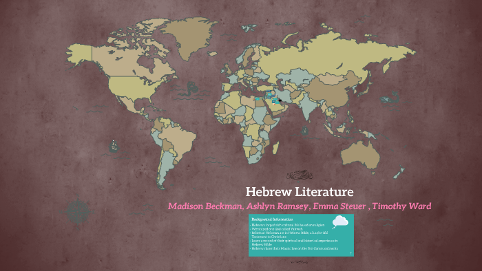 Hebrew Literature by emma steuer on Prezi