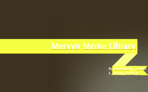 Mervyn Sterne Library by Shenique Rasheed