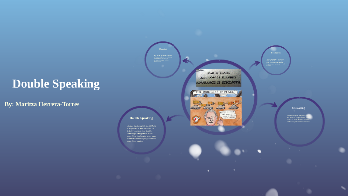 double speaking by maritza to on Prezi