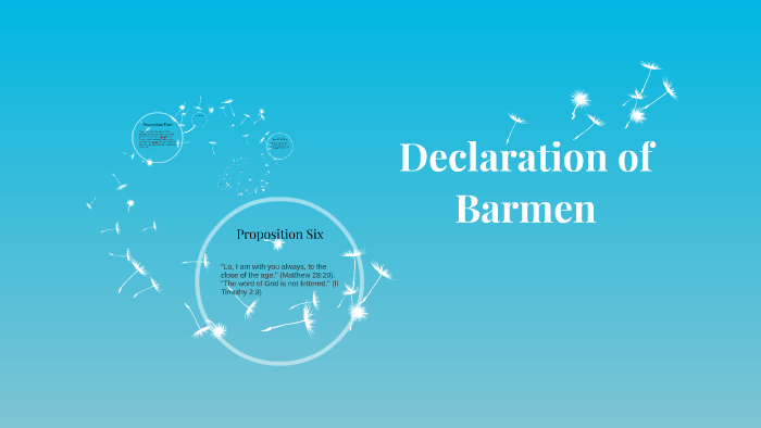 Declaration of Barmen by Amanda Pine on Prezi