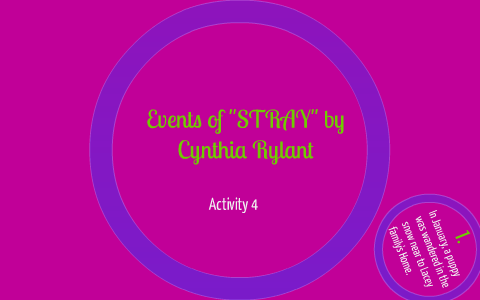 Events of "STRAY" by Cynthia Rylant by Alice Almiron on Prezi