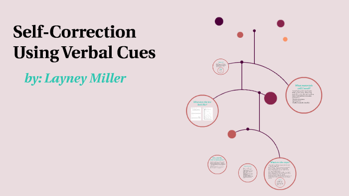 Self-Correction Using Verbal Cues by Layney Miller on Prezi