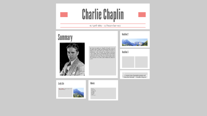 Charlie Chaplin by Ronish Sharma on Prezi