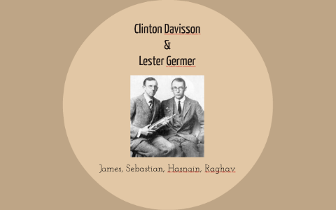 CJ Davisson and LH Germer by Sebastian Lee
