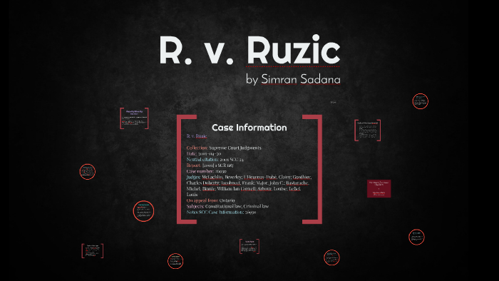 R. v. Ruzic by Simran S on Prezi