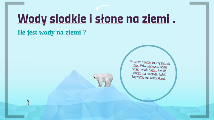 Wody slodkie i słone na ziemi . by oliwia wierzbicka on Prezi