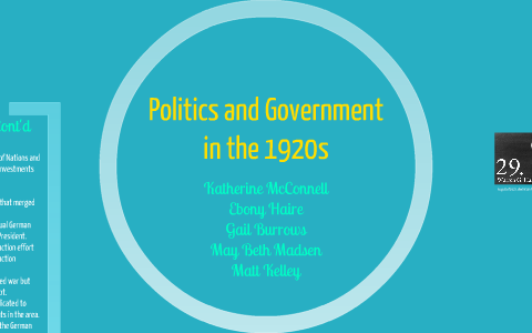 Politics and Government in the 1920s by Matt Kelley on Prezi