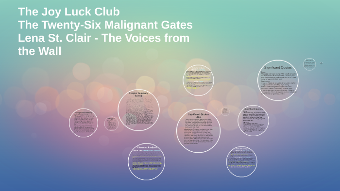 The Joy Luck Club by Romeo Juliet on Prezi