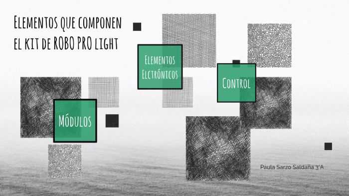 Elementos que componen el kit de ROBO PRO light by Paula Sarzo Saldaña