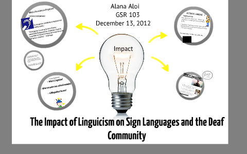 The Impact of Linguicism on Sign Languages and the Deaf Community by ...