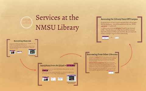 Services at the NMSU Library by Theresa Westbrock on Prezi