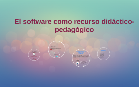 El software como recurso didáctico-pedagógico en la enseñanz by on Prezi