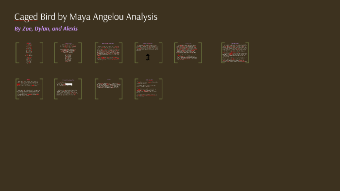 Caged Bird by Maya Angelou by Dylan Pur on Prezi