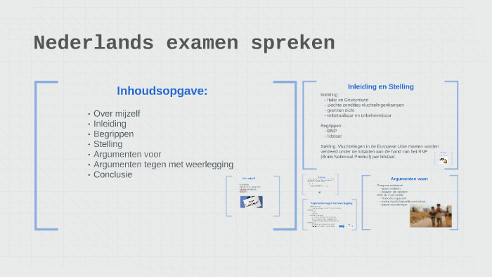 Nederlands examen spreken by on Prezi