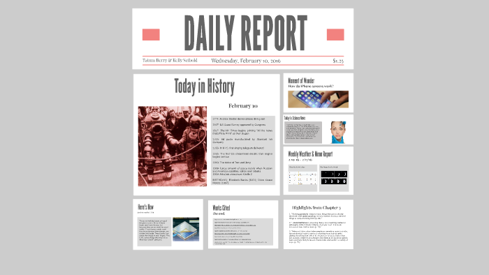 DAILY REPORT by Kelly Seibold on Prezi