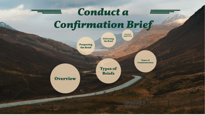 Conduct a Confirmation Brief by James Walls on Prezi