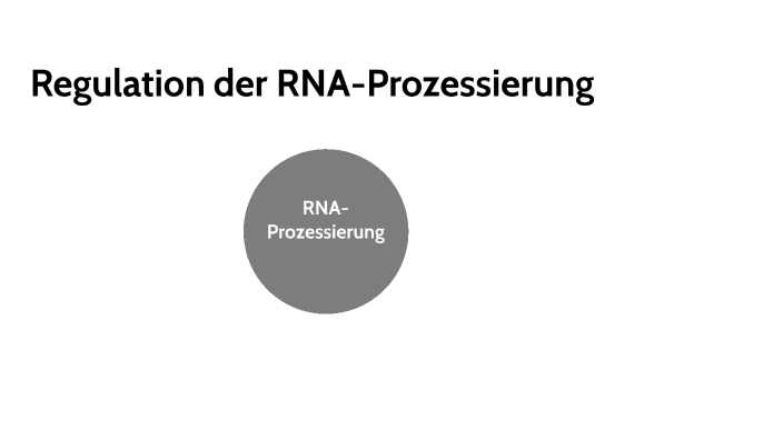 RNA-Prozessierung by Marvin Müller on Prezi