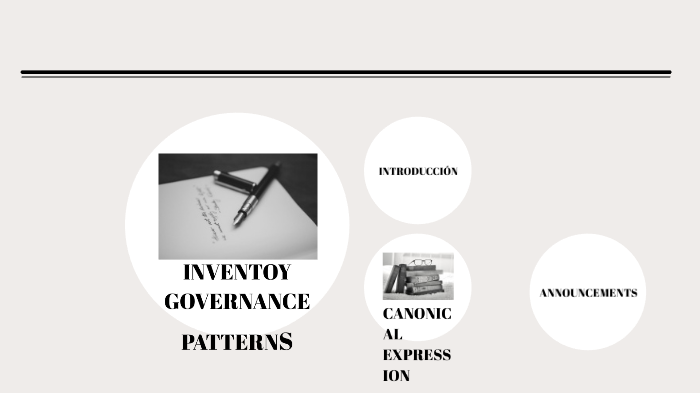 Inventory Governance Patterns by Florian Arends Roldán on Prezi