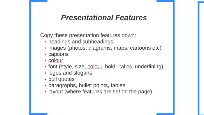 Foundation: Jan 2013: Unit One: Presentational Features by Paul Hanson ...