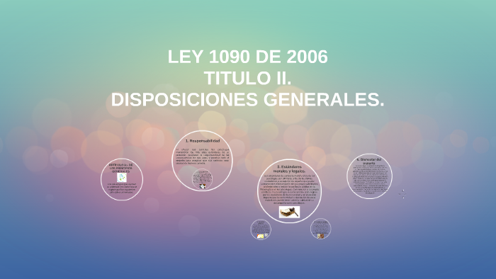 LEY 1090 DE 2006 by MONICA FORERO FORERO on Prezi