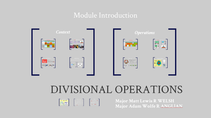 DIVISIONAL OPERATIONS by Matthew Lewis on Prezi