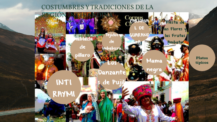 COSTUMBRES Y TRADICIONES DE LA REGIÓN INTERANDINA O SIERRA by Jeannett ...
