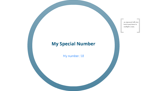 My Special Number Project by Ashley Mcpherson on Prezi