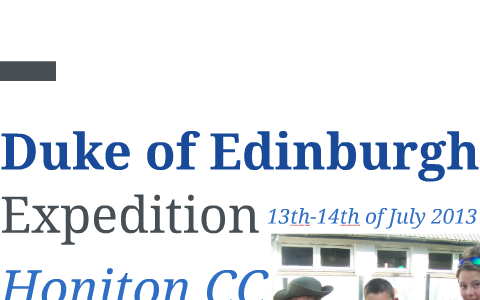 HCC DofE expedition presentation by Ben Williams on Prezi