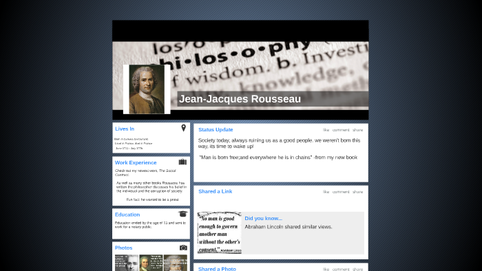 Jean-Jacques Rousseau by Samantha Lindsay on Prezi