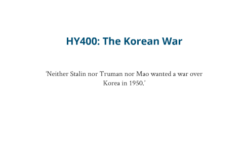 Korean War by Emma Peplow on Prezi