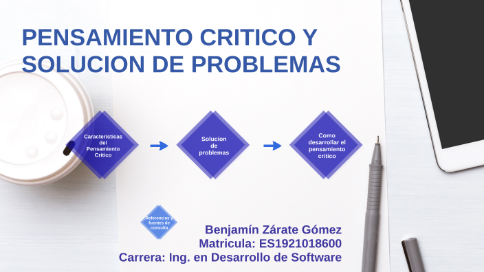 PENSAMIENTO CRITICO Y SOLUCION DE PROBLEMAS by Bena ZG on Prezi