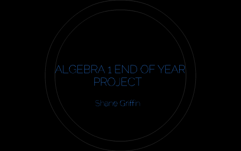 Algebra 1 End of Year Project by Shane Griffin on Prezi