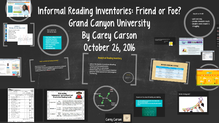 Informal Reading Inventories: Friend or Foe? by Carey Carson on Prezi