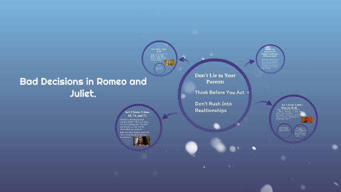 Bad Decisions in Romeo and Juliet. by Maggie Risacher on Prezi