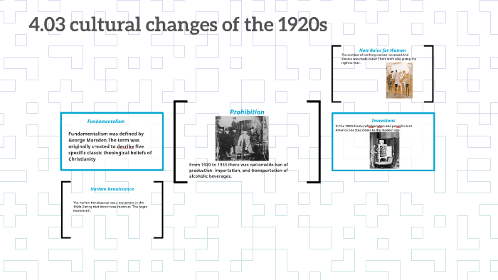 4.03 cultural changes of the 1920s by Butch Harvill on Prezi