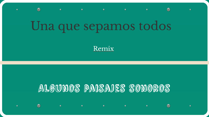 Una que sepamos todos by Andrea Andersen